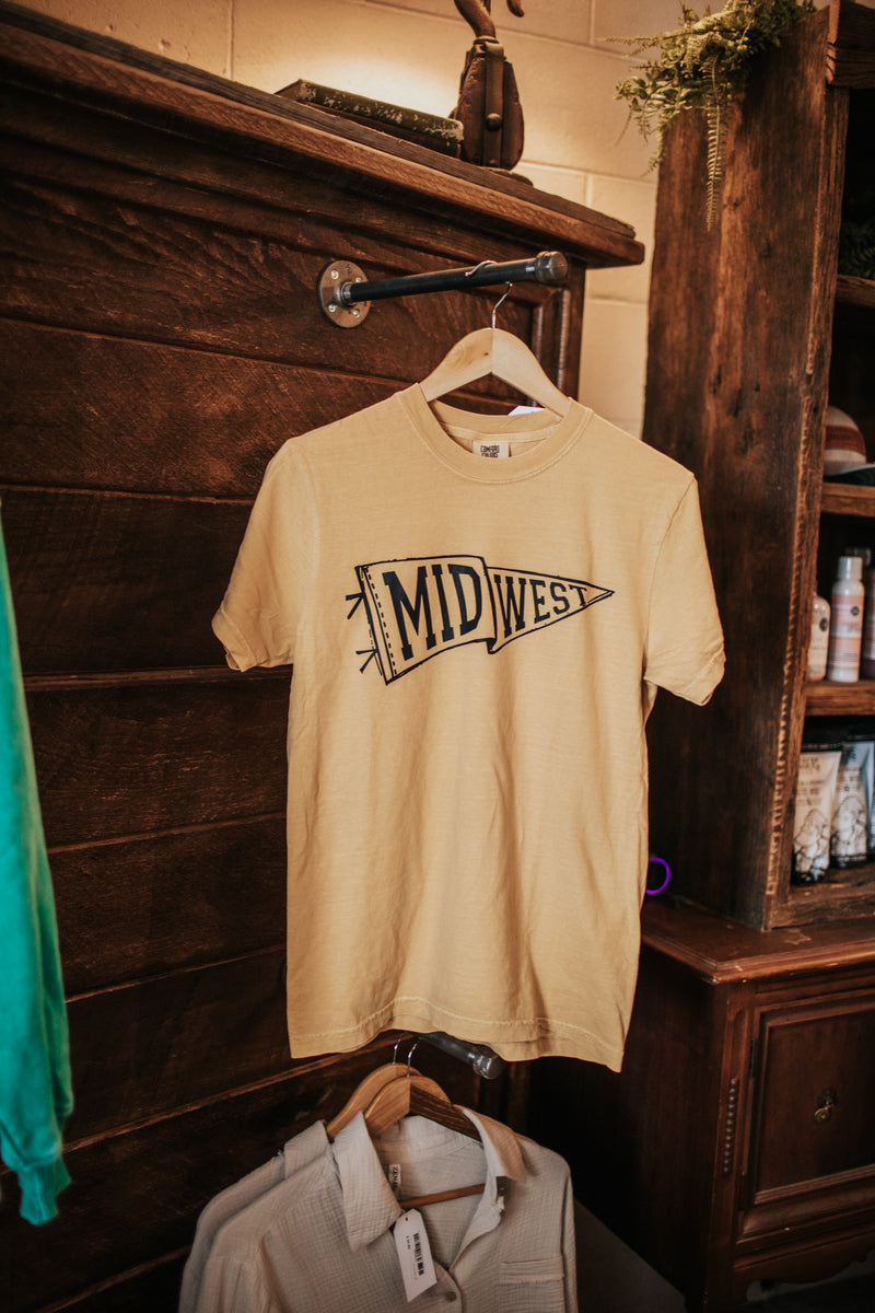 Midwest Mustard Tee- Rustic Honey Label